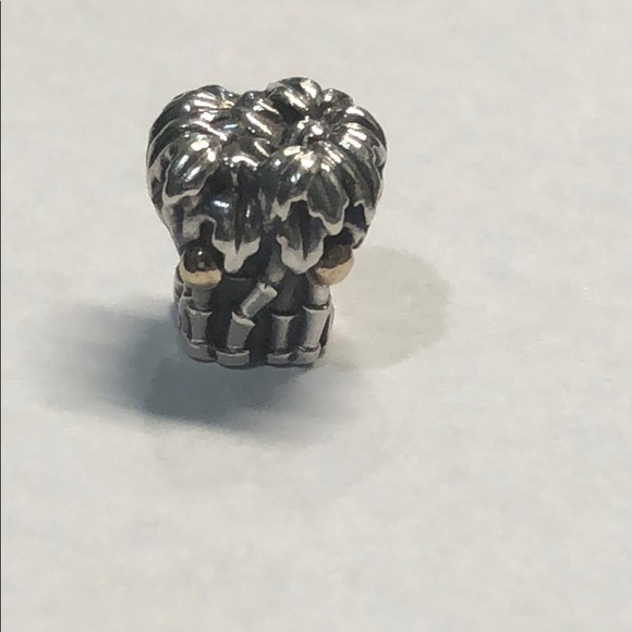 Pandora | Jewelry | Pandora 925 4k Gold Palm Tree Charm | Poshmark
